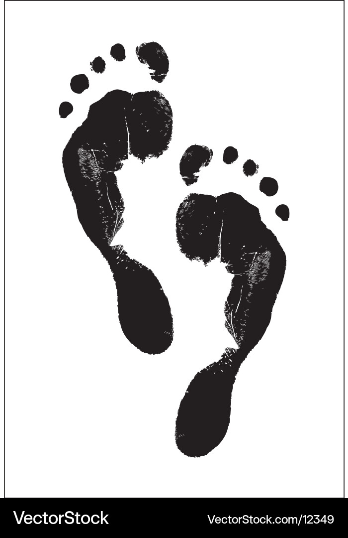 Foot print Royalty Free Vector Image - VectorStock