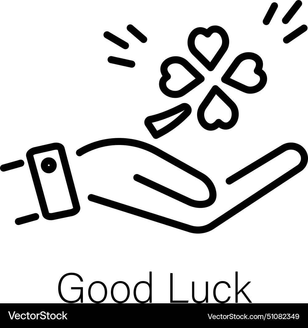 Good luck Royalty Free Vector Image - VectorStock