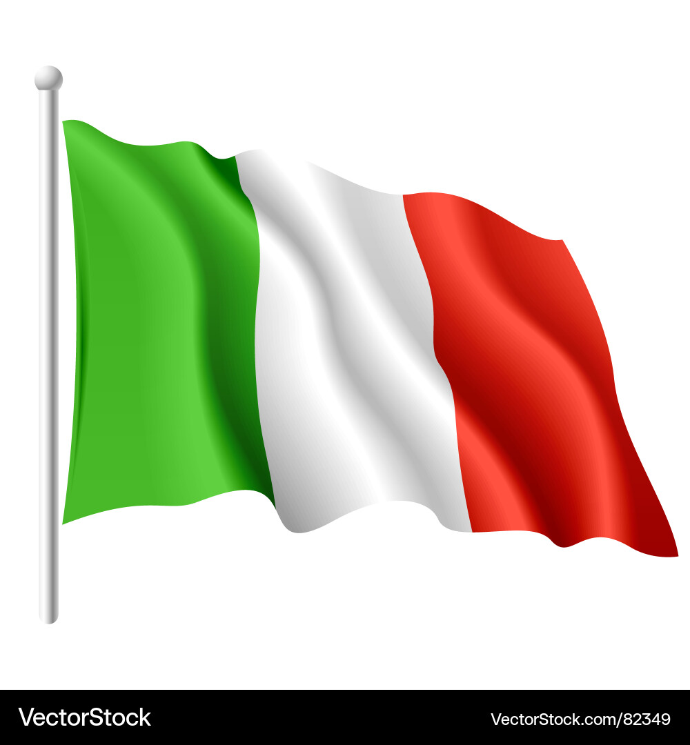 Italian Flag Royalty Free Vector Image - VectorStock