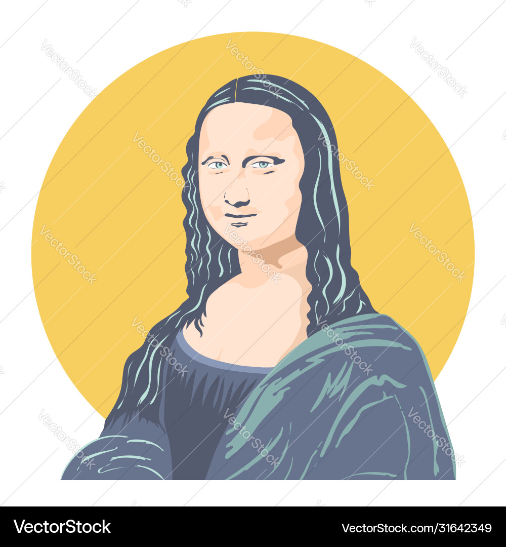 Mona lisa Royalty Free Vector Image - VectorStock
