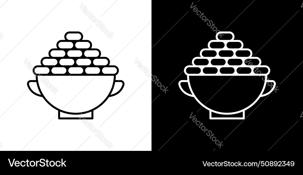 Ramadan breakfast icon set eid fasting dinner Vector Image