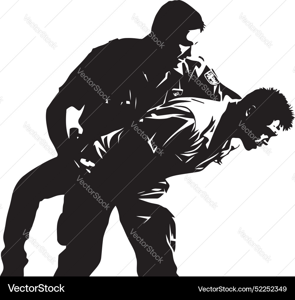 Reckless enforcement police and violence emblem Vector Image