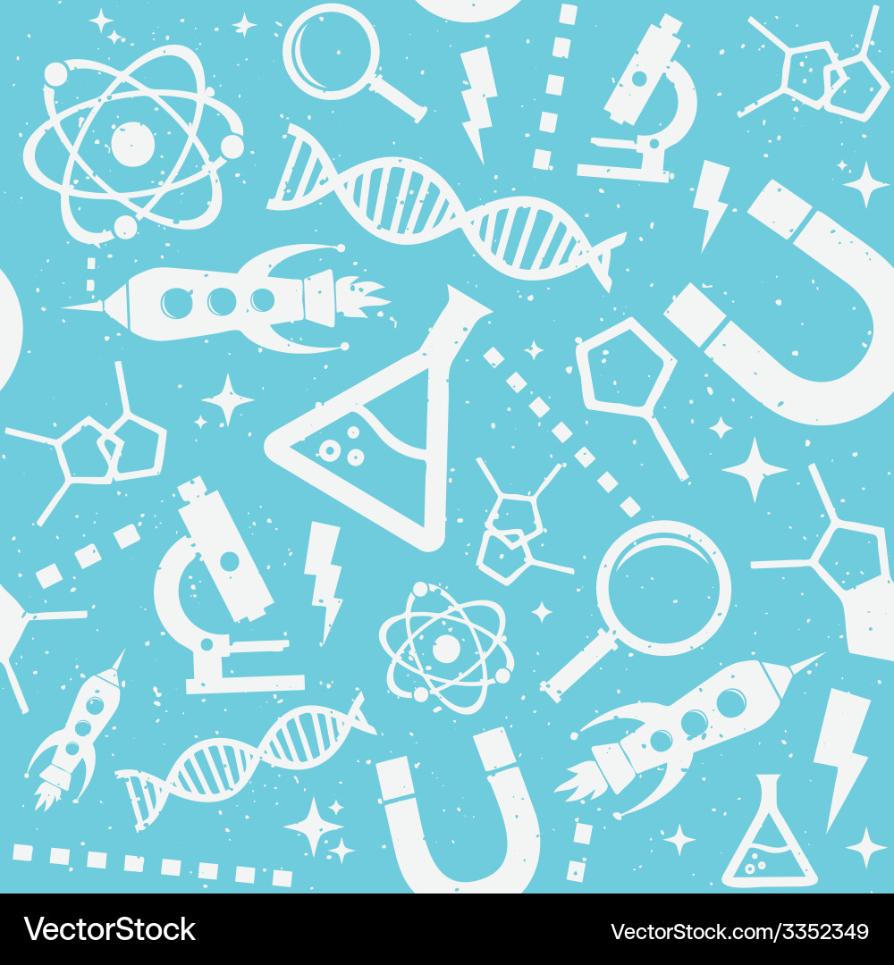 Science Blue Pattern Royalty Free Vector Image