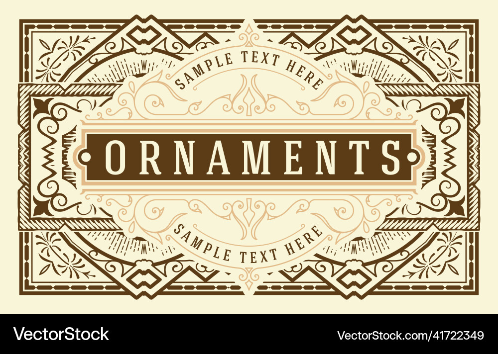 Western card with vintage style Royalty Free Vector Image
