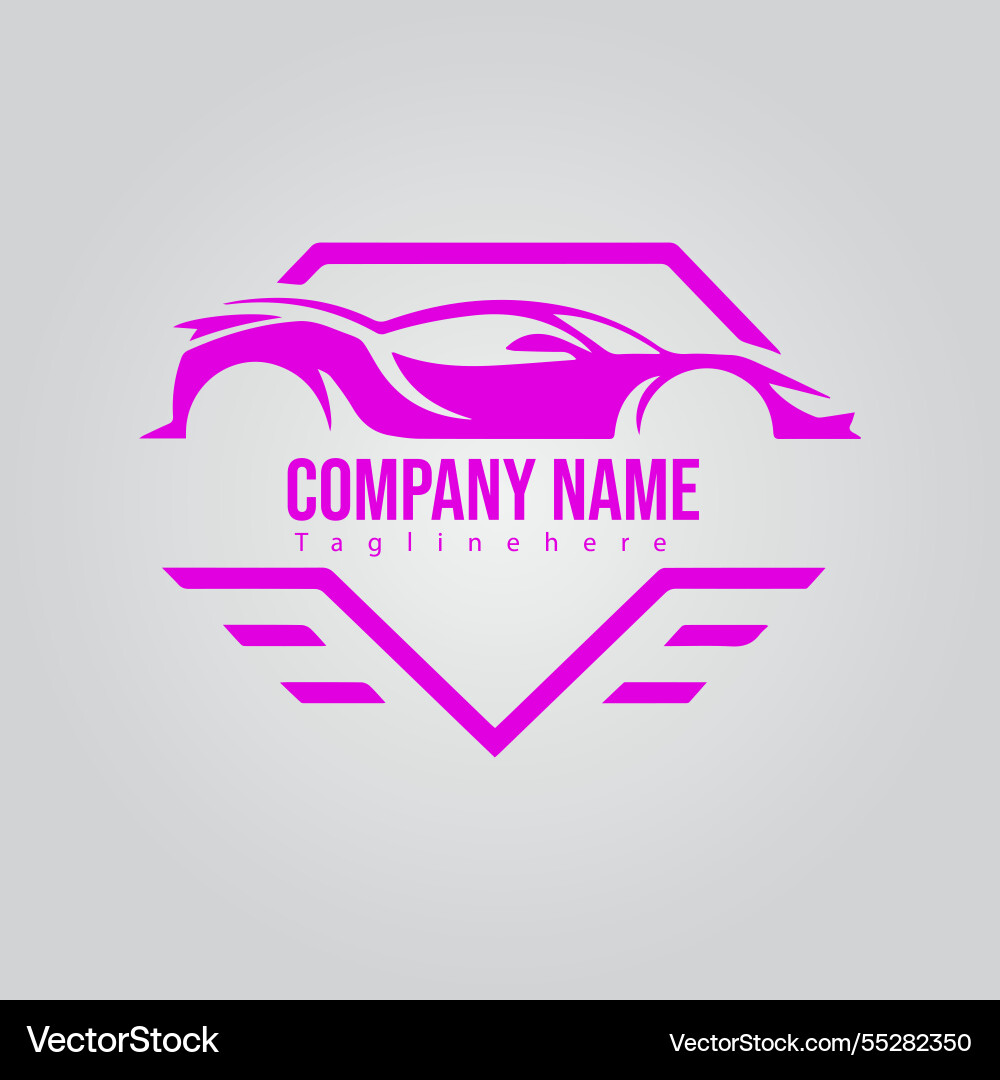 High quality custom car logo designs template Vector Image