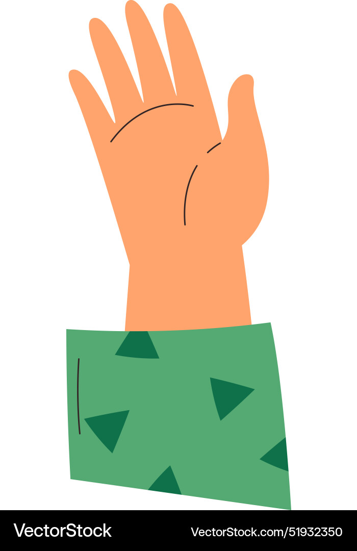 Human hand arm Royalty Free Vector Image - VectorStock