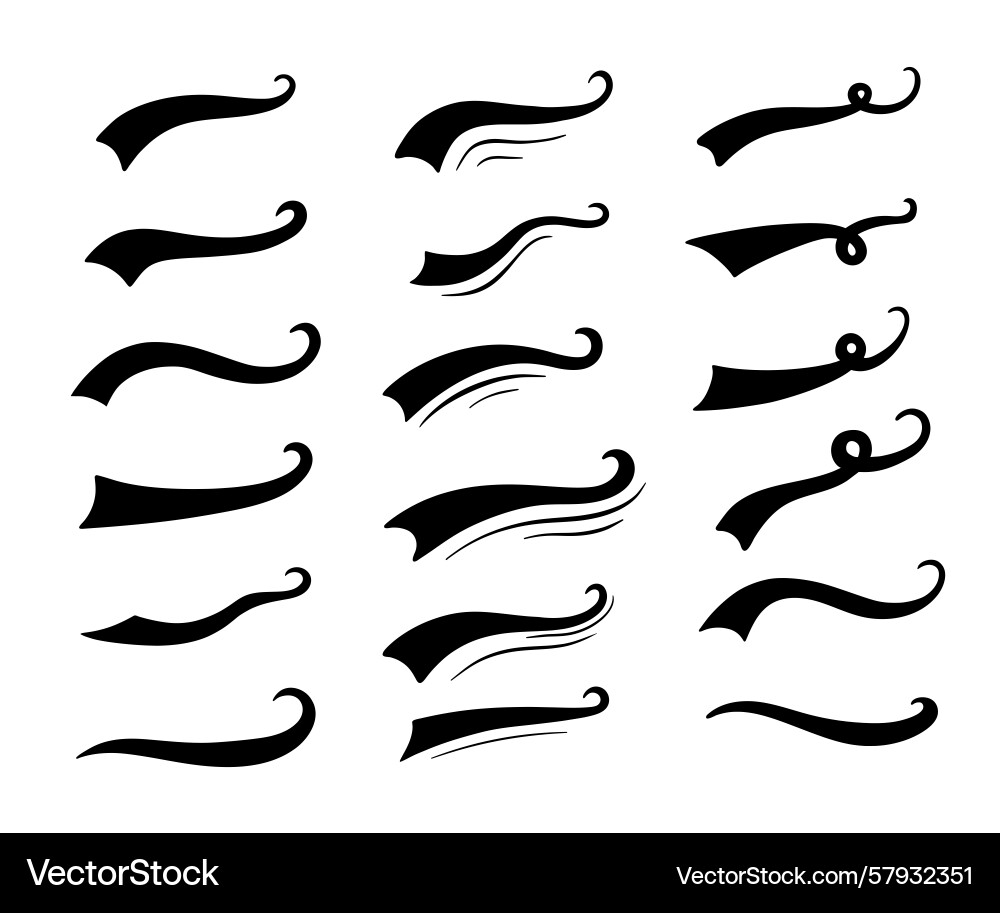 Baseball text with tail swash and underline Vector Image