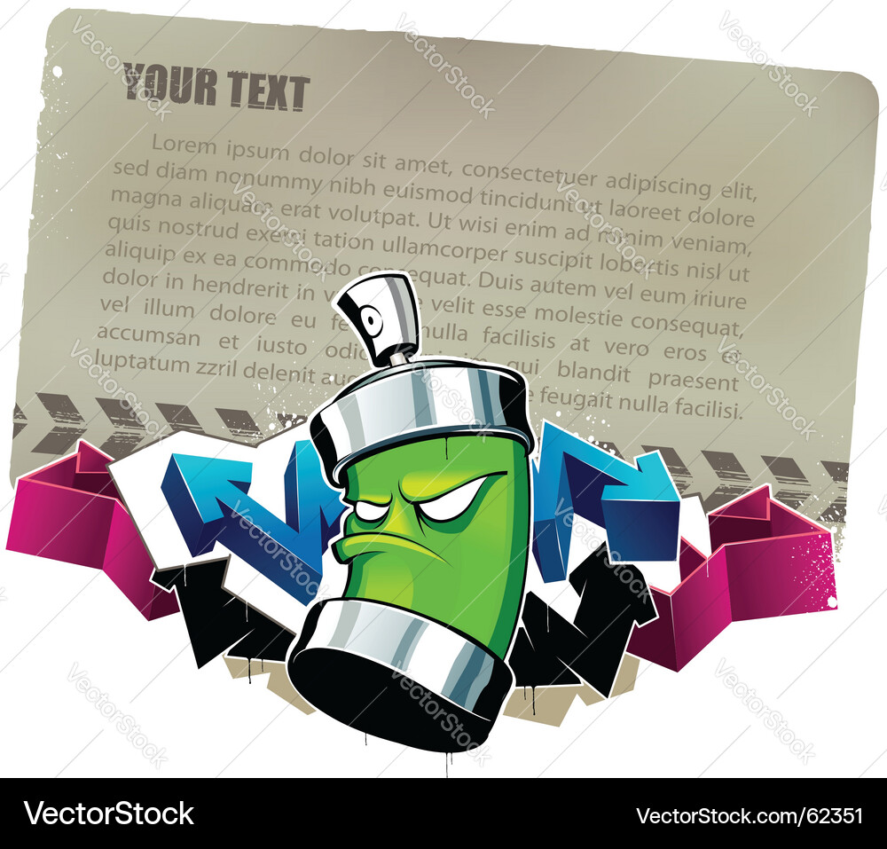 Graffiti banner Royalty Free Vector Image - VectorStock
