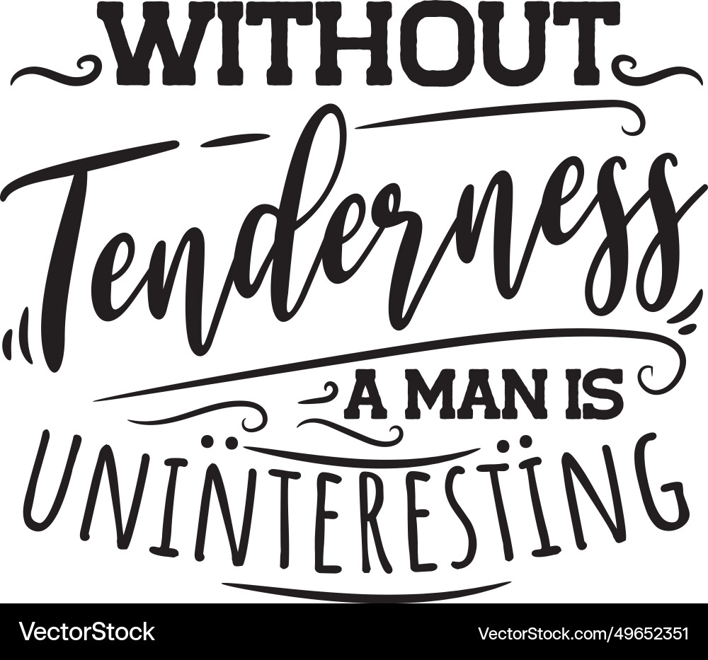 Without tenderness a man in uninteresting design Vector Image