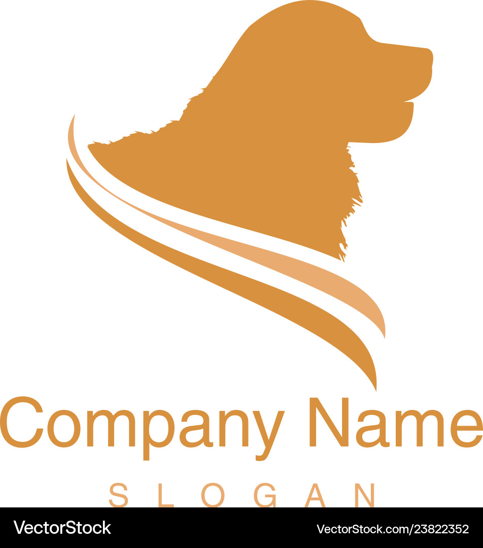 Golden retriever design Royalty Free Vector Image