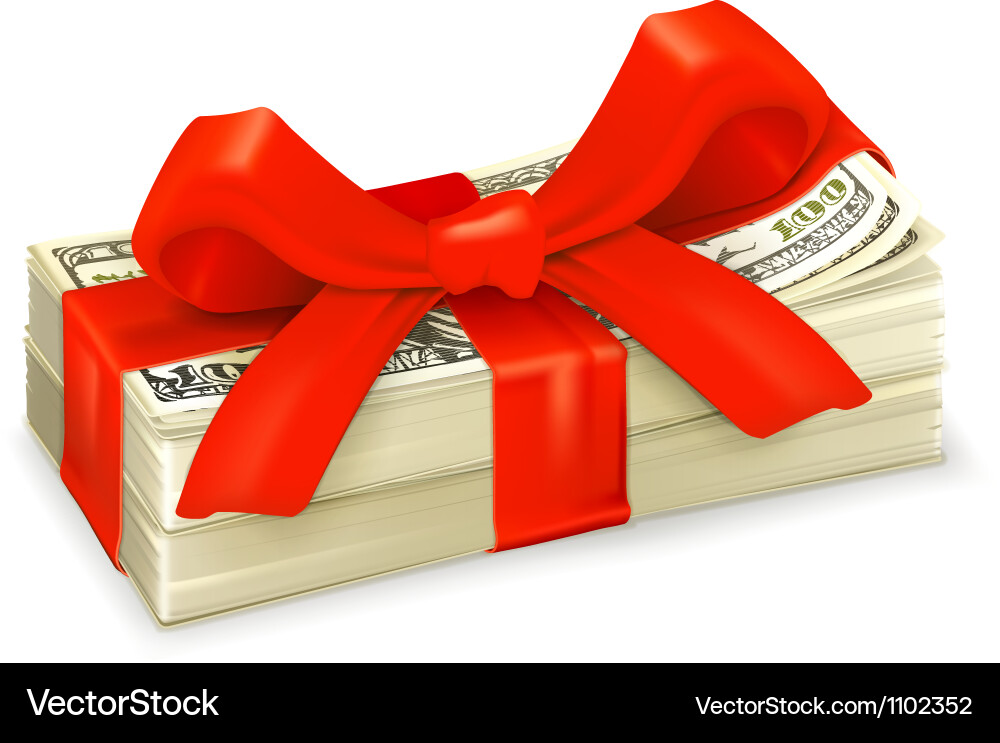 Money gift Royalty Free Vector Image - VectorStock