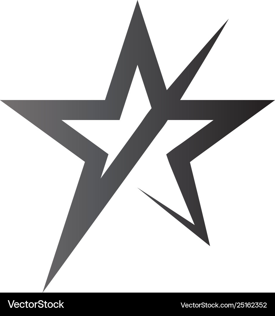 Star logo graphic design template Royalty Free Vector Image