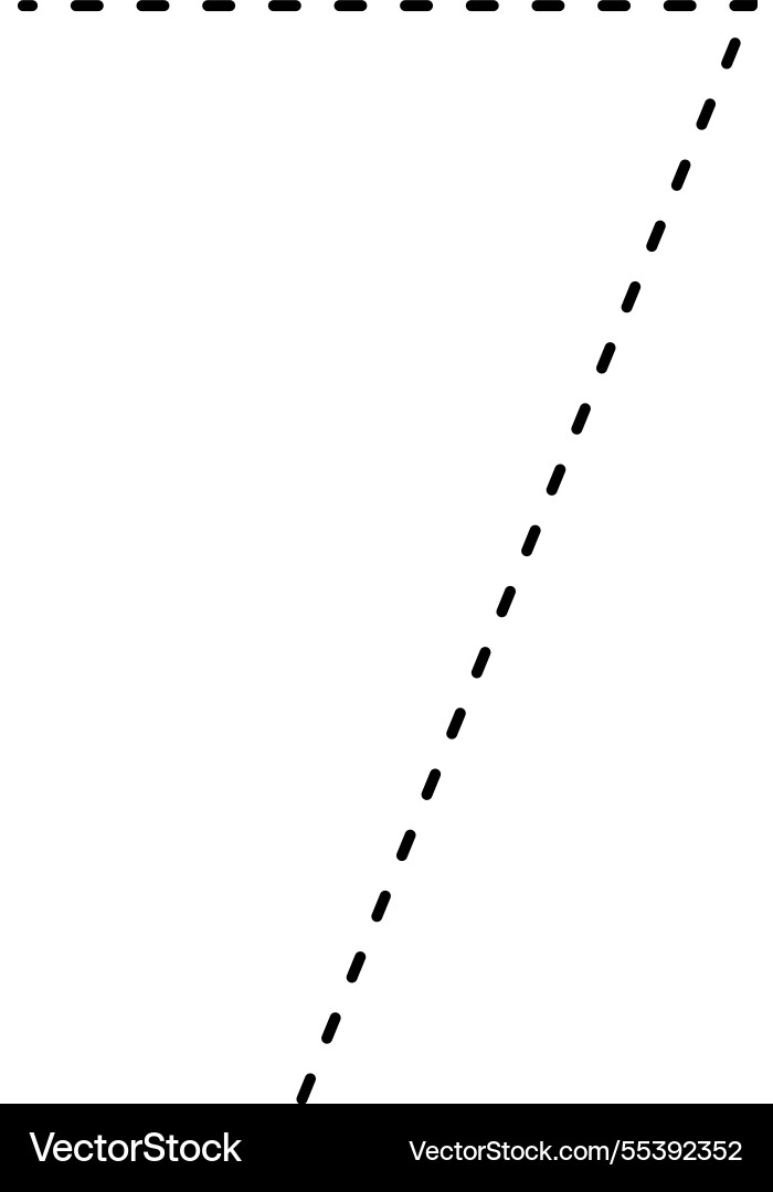 Tracing number 7 prewriting dotted line math Vector Image