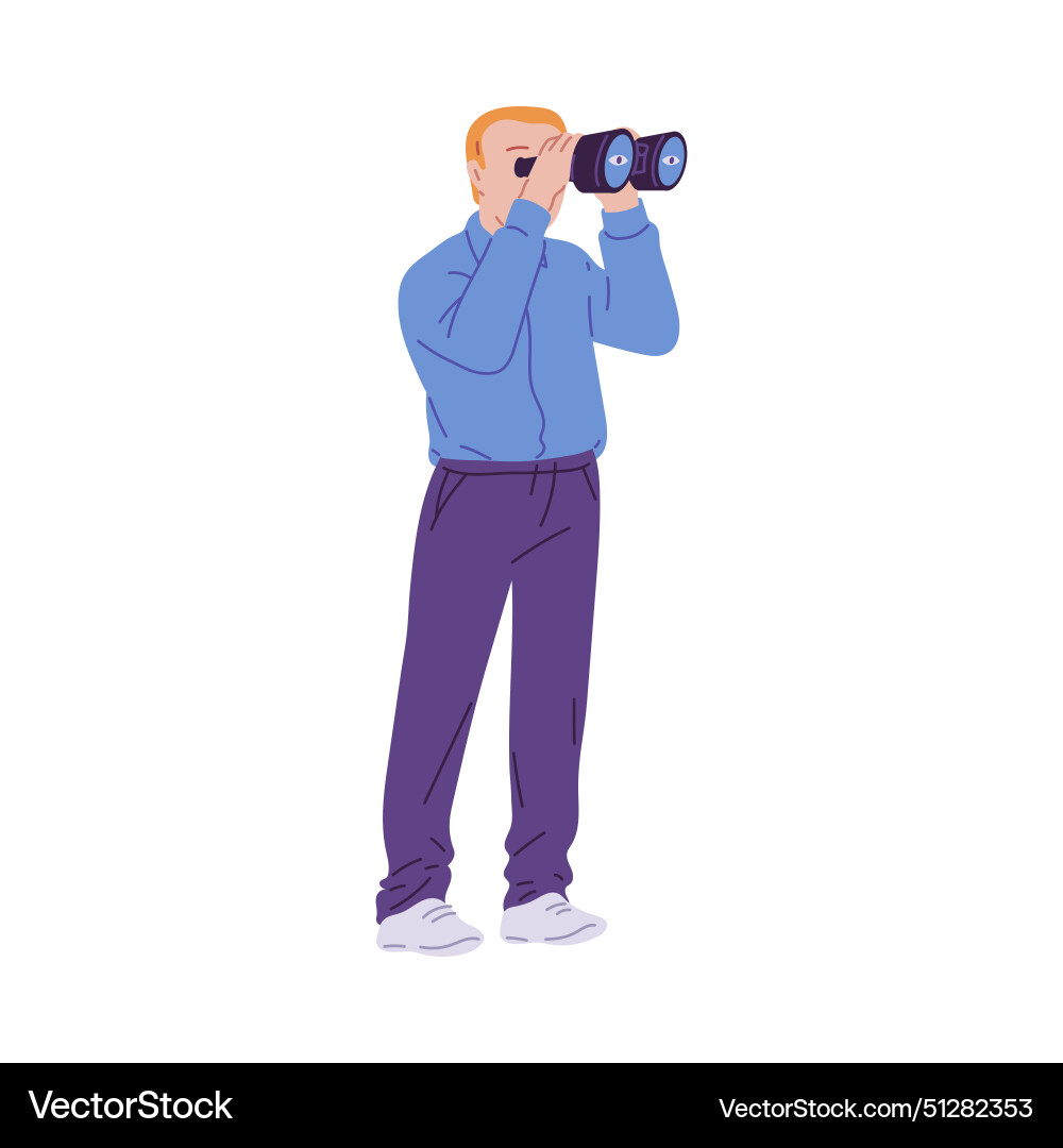A man side view Royalty Free Vector Image - VectorStock