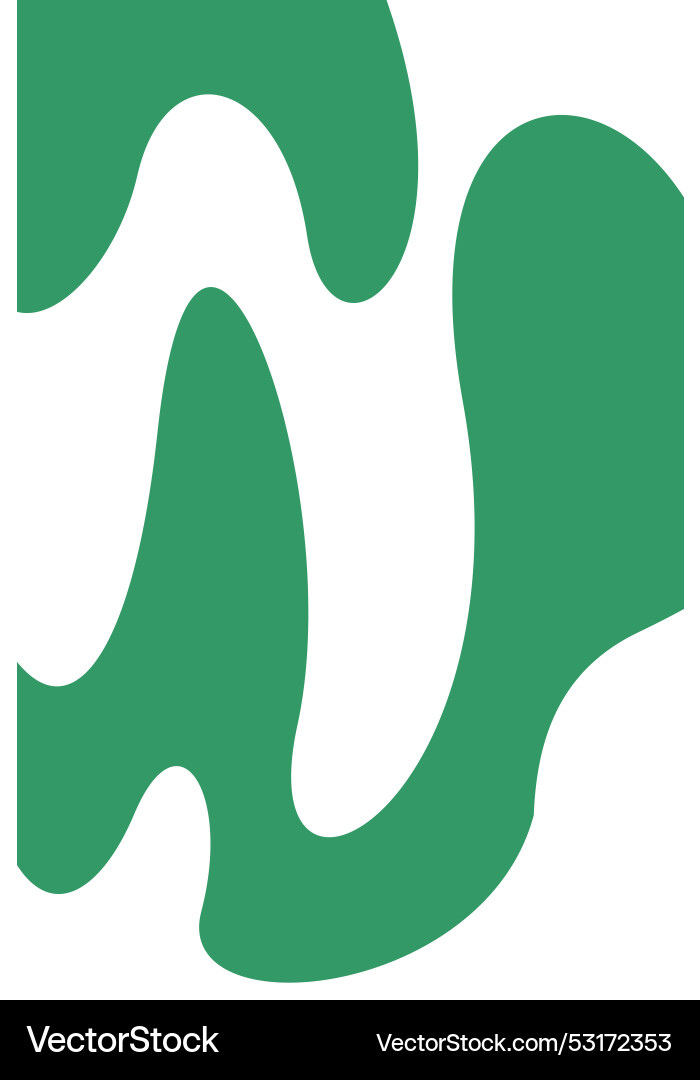 Background wave abstract color green Royalty Free Vector