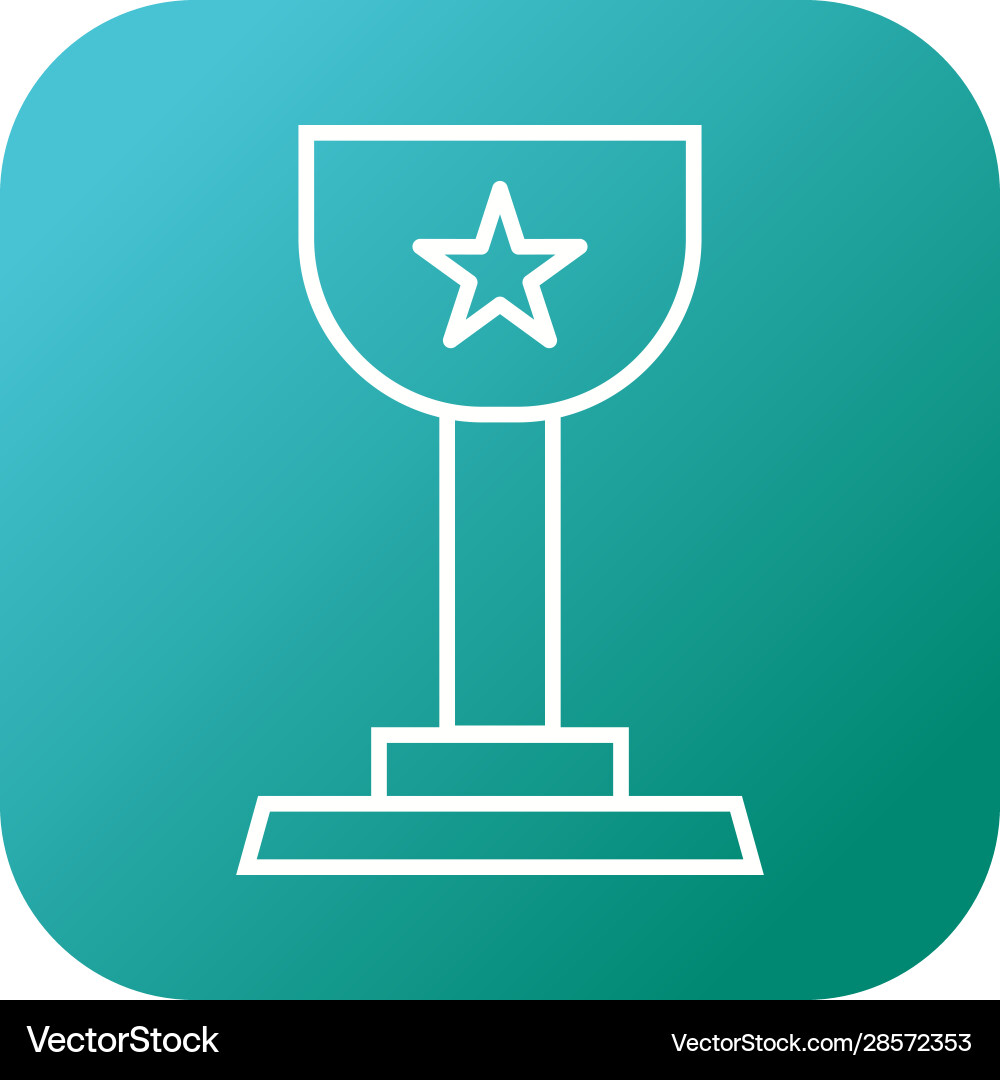 Beautiful trophy line icon Royalty Free Vector Image