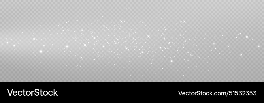 Silver dust effect light trail with glitter Vector Image