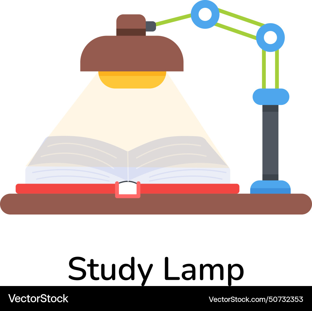 Study lamp Royalty Free Vector Image - VectorStock