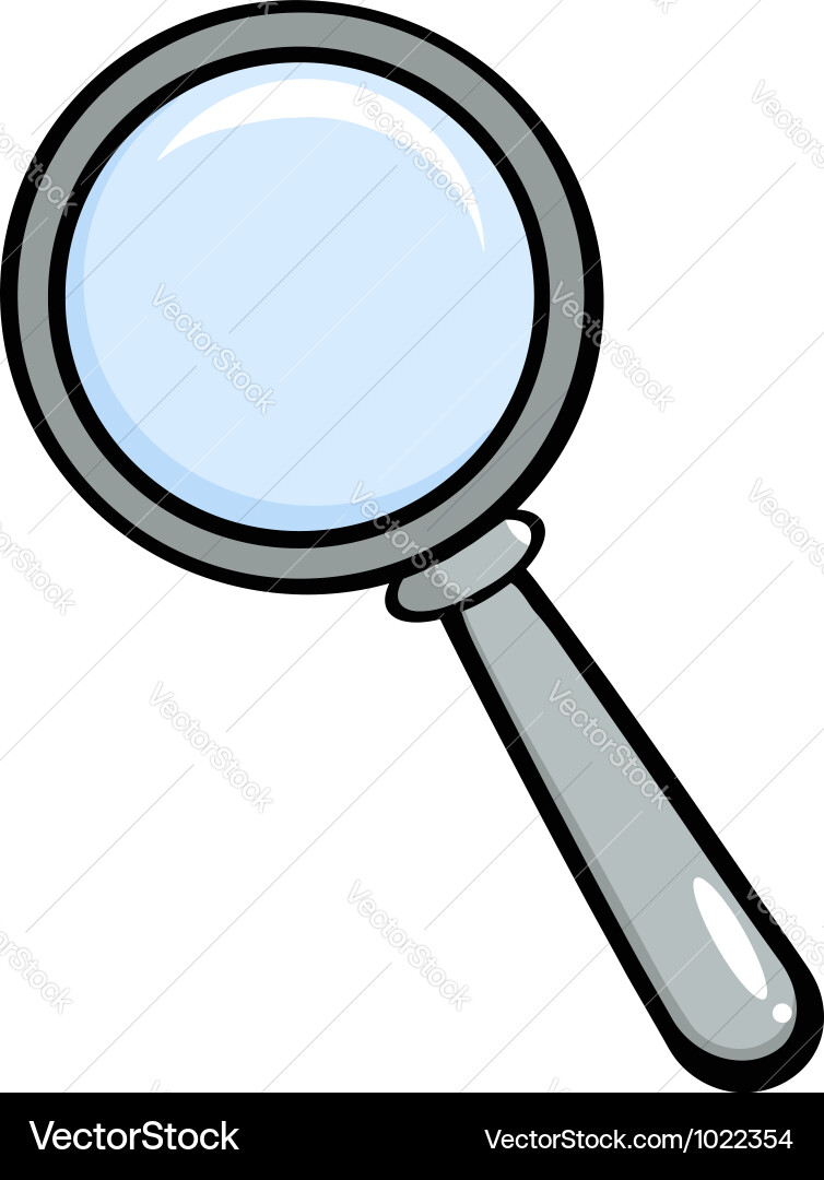 Magnifying glass Royalty Free Vector Image - VectorStock