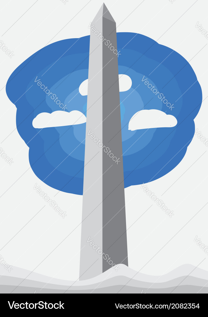 Washington monument Royalty Free Vector Image - VectorStock