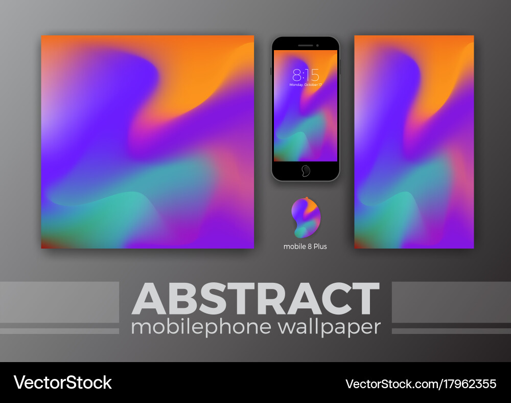 Abstract background design for mobile wallpaper Vector Image