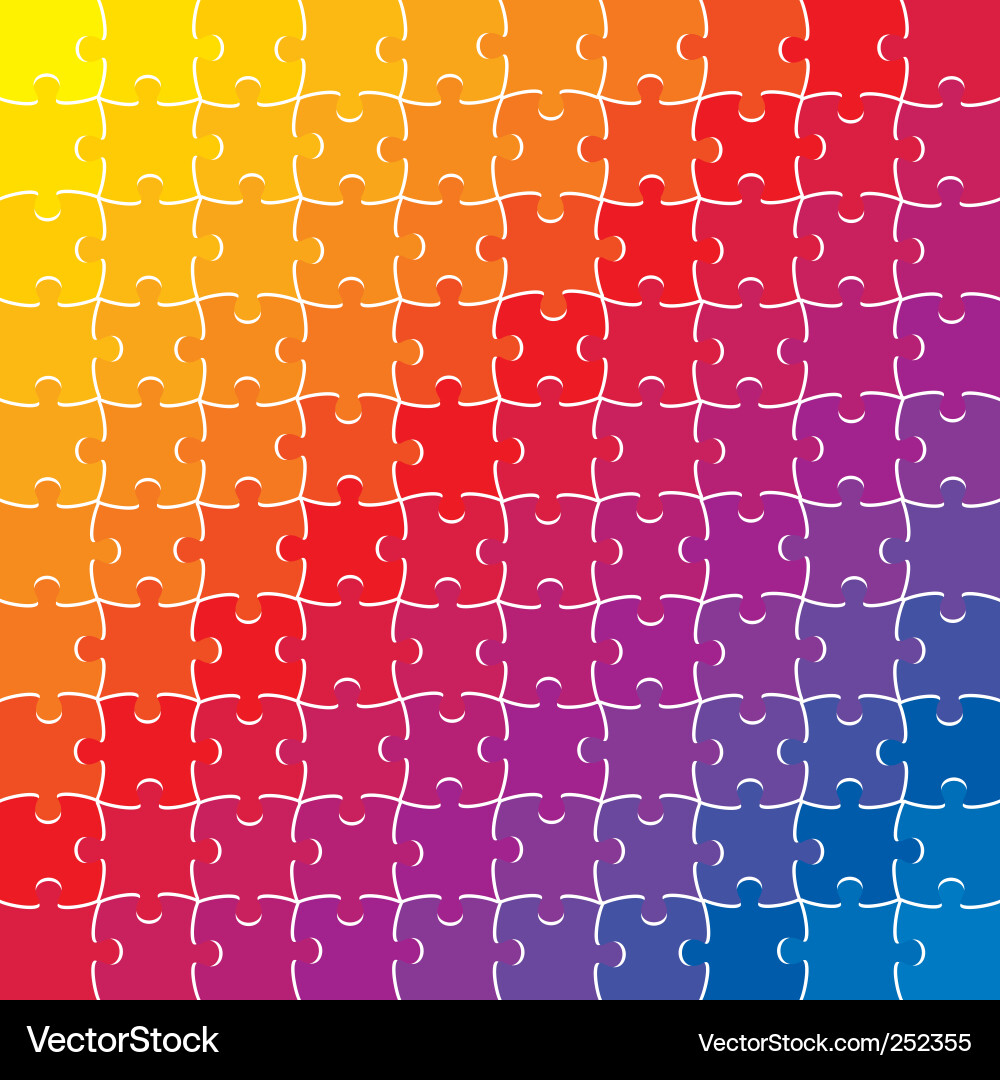 Colorful Puzzle Background Royalty Free Vector Image
