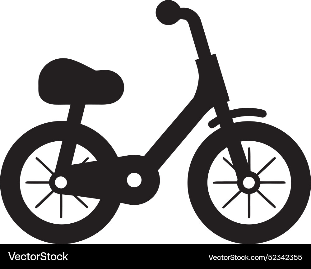 Contoured trike artworkshadowed tricycle image Vector Image