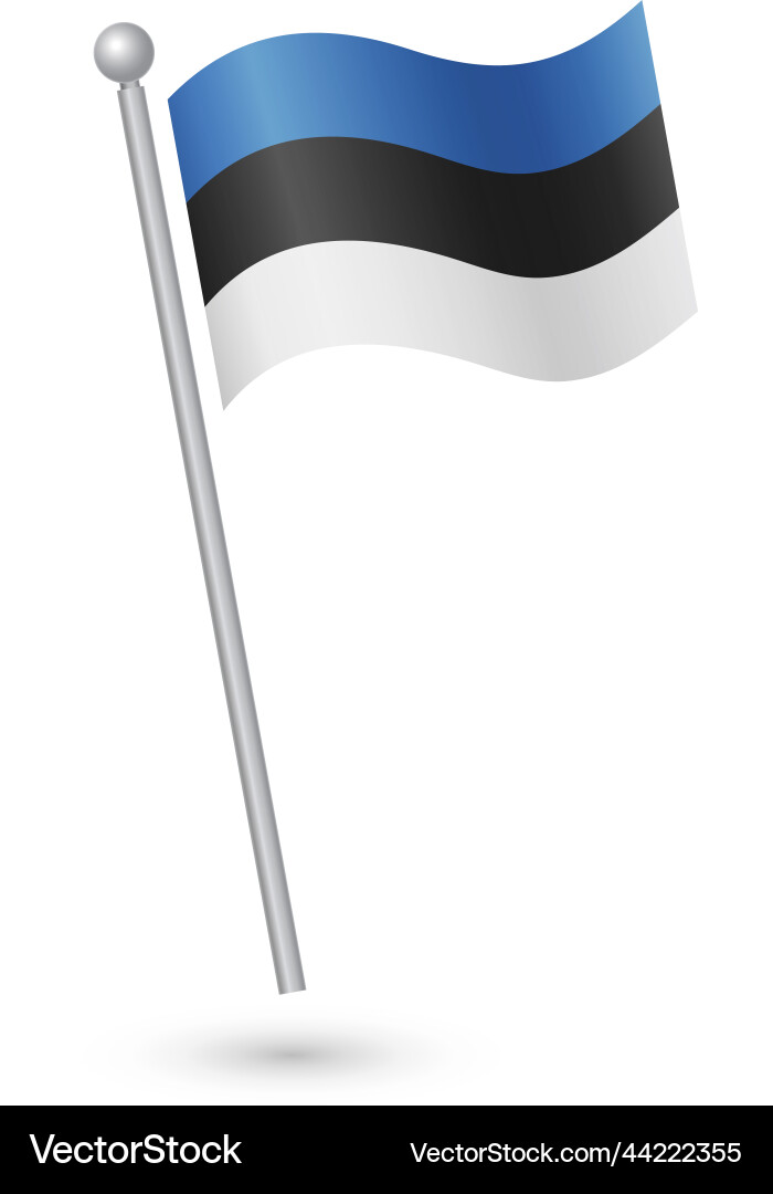 Estonia flag Royalty Free Vector Image - VectorStock