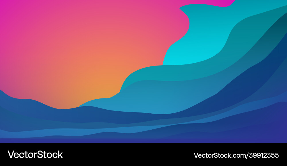 Fantastic landscape Royalty Free Vector Image - VectorStock