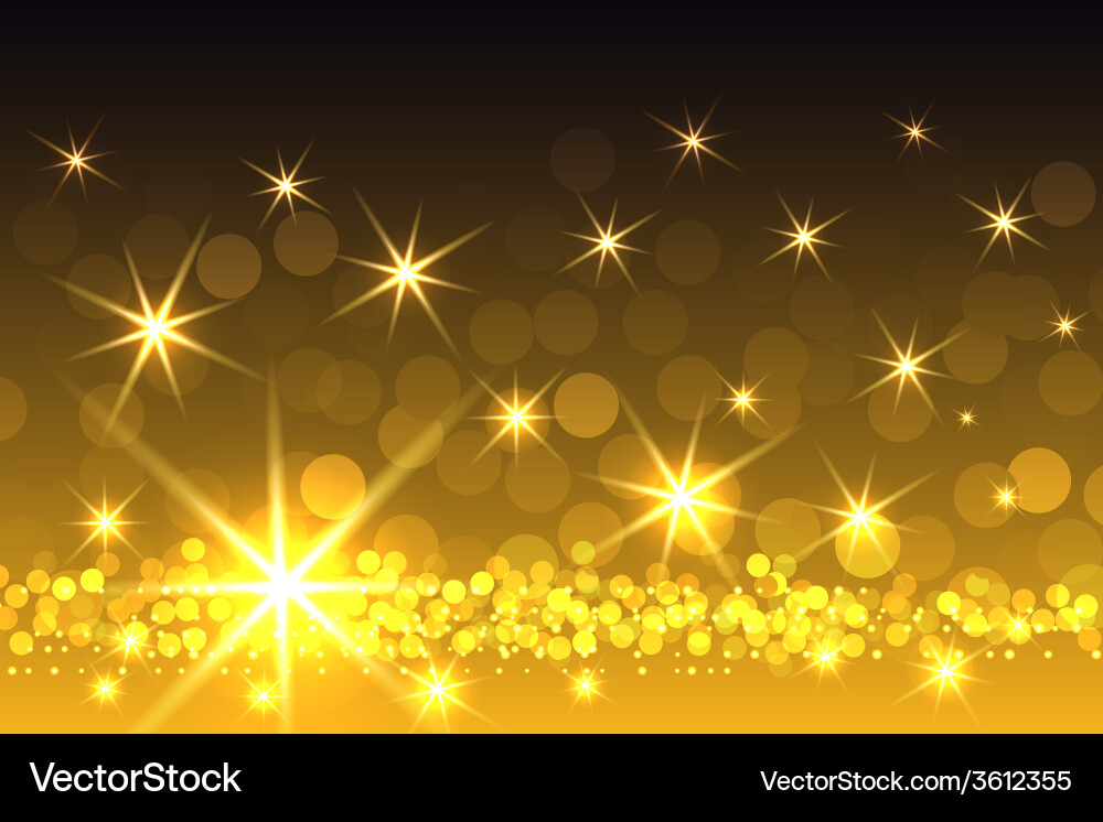 Golden Starburst Christmas Background Royalty Free Vector