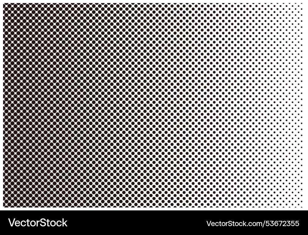 Seamless monochrome halftone pattern Royalty Free Vector