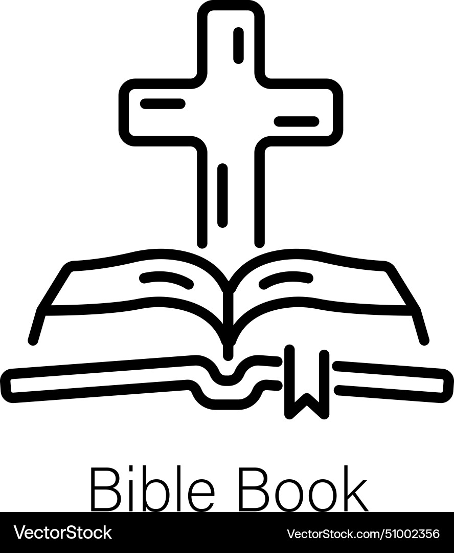 Bible book Royalty Free Vector Image - VectorStock