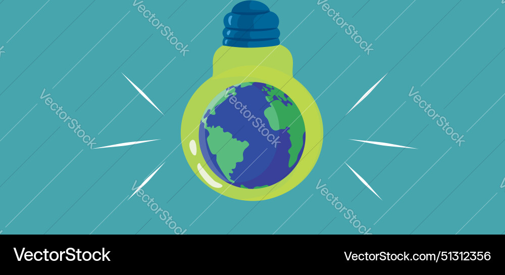 Green sustainable energy concept Royalty Free Vector Image