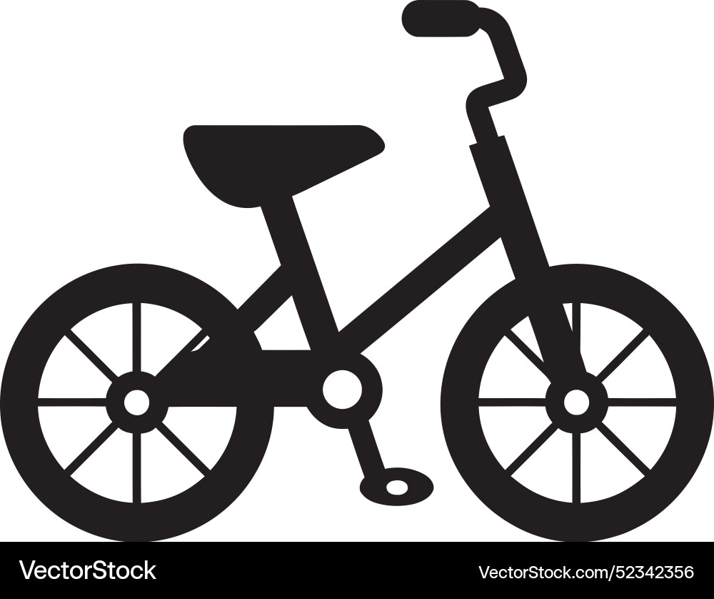 Shadowed tricycle imageblackened trike design Vector Image