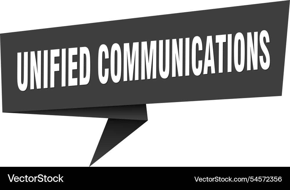 Unified communications banner Royalty Free Vector Image