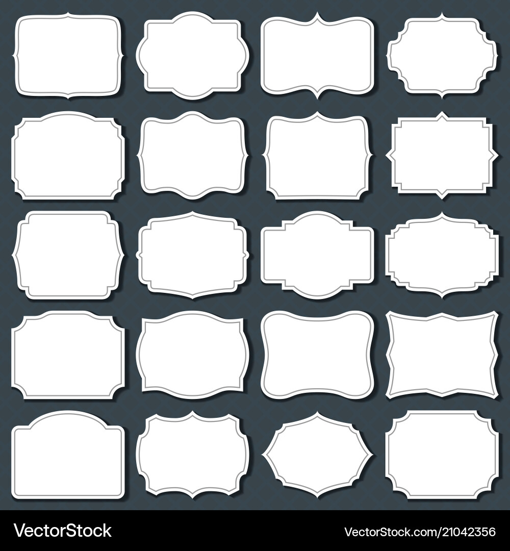 Vintage Paper Labels Royalty Free Vector Image