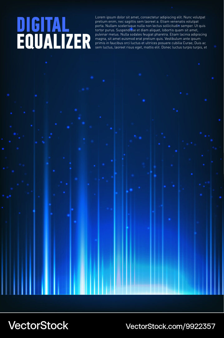 Digital equalizer Royalty Free Vector Image - VectorStock