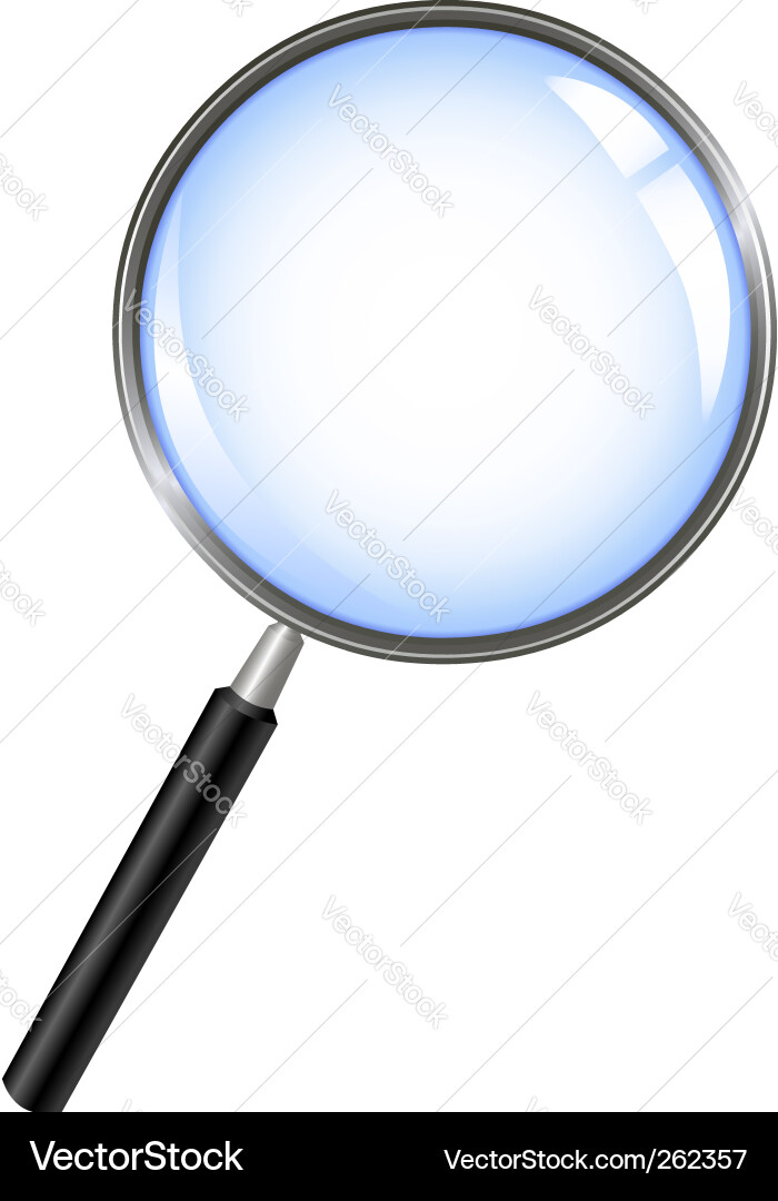 Magnifying glass Royalty Free Vector Image - VectorStock