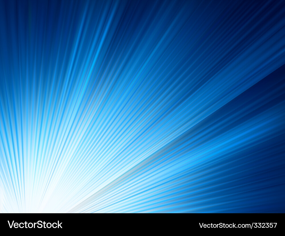 Radiant Blue Rays Burst Royalty Free Vector Image