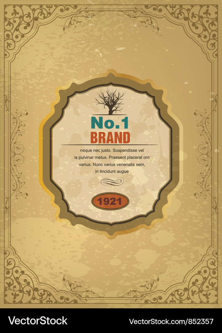 Retro grunge label Royalty Free Vector Image - VectorStock