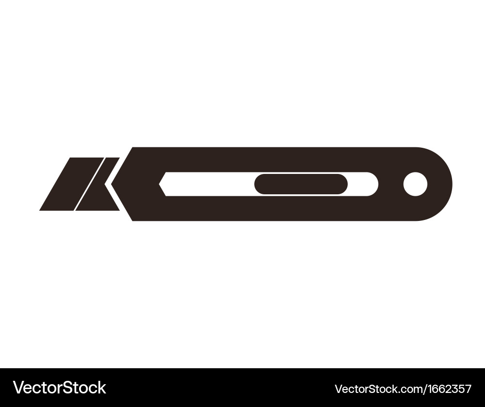 Utility knife Royalty Free Vector Image - VectorStock