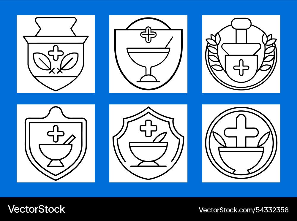 A simple pharmacy logo Royalty Free Vector Image