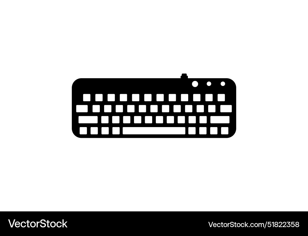 Abstract computer keyboard logo design Royalty Free Vector