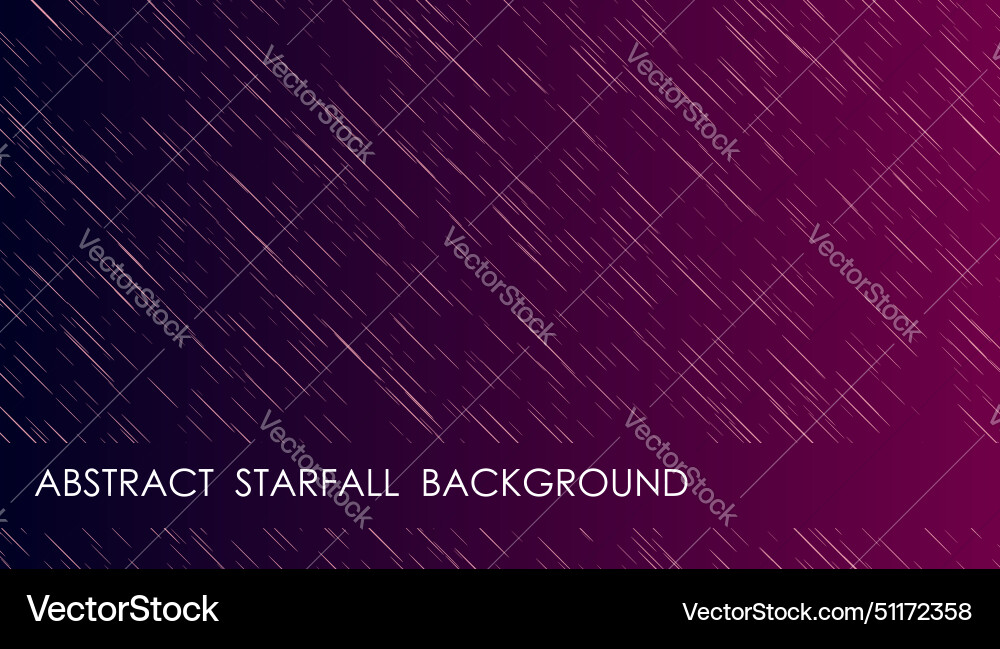 Horizontal star fall light abstract background Vector Image