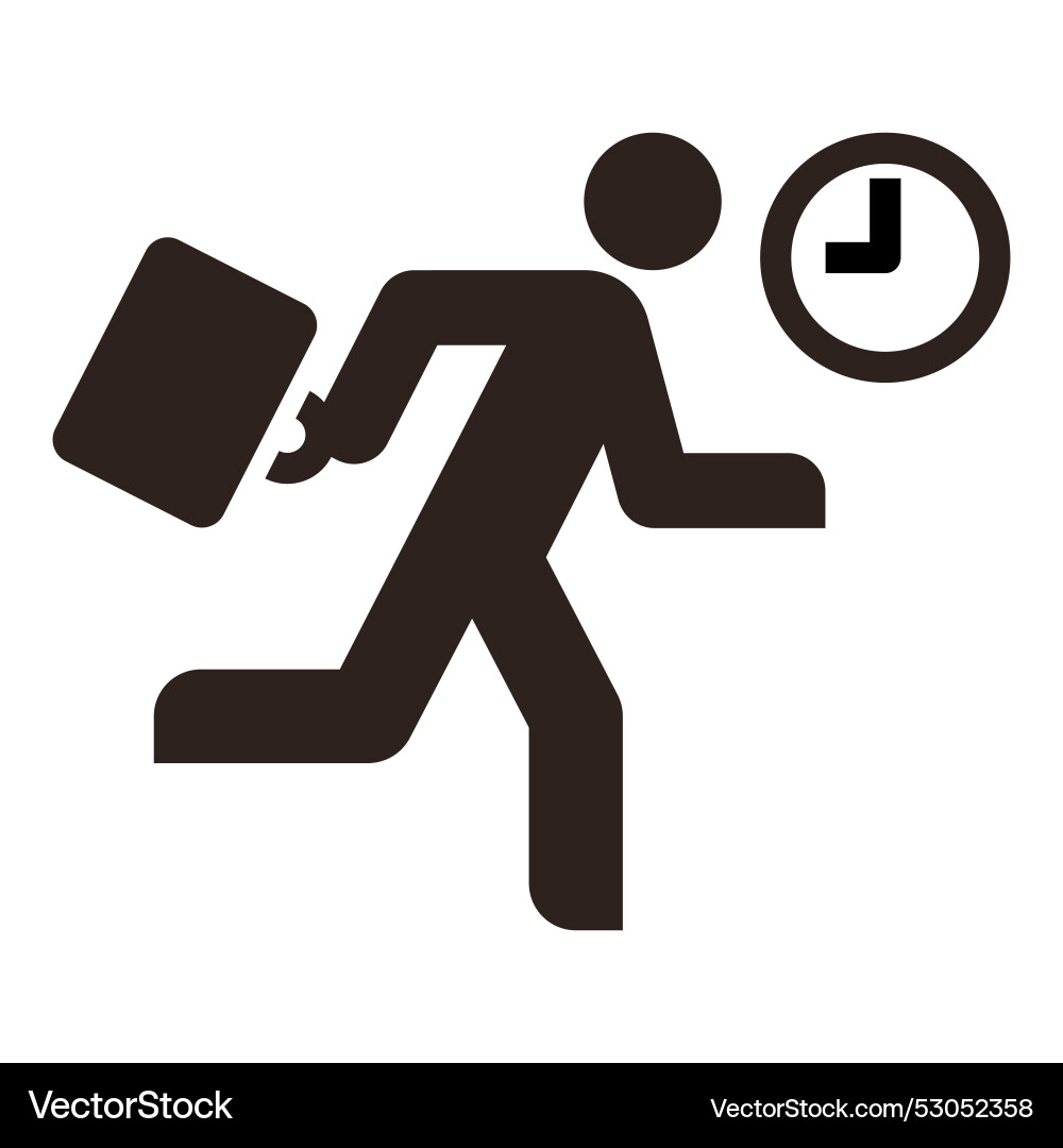 Lack of time work deadline management Royalty Free Vector