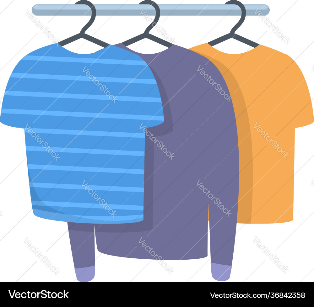 Old wardrobe clothes icon cartoon style Royalty Free Vector