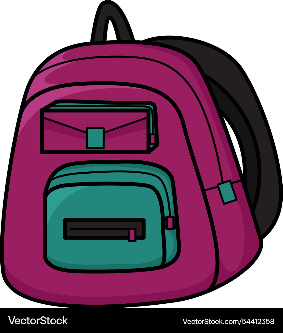 School bag Royalty Free Vector Image - VectorStock