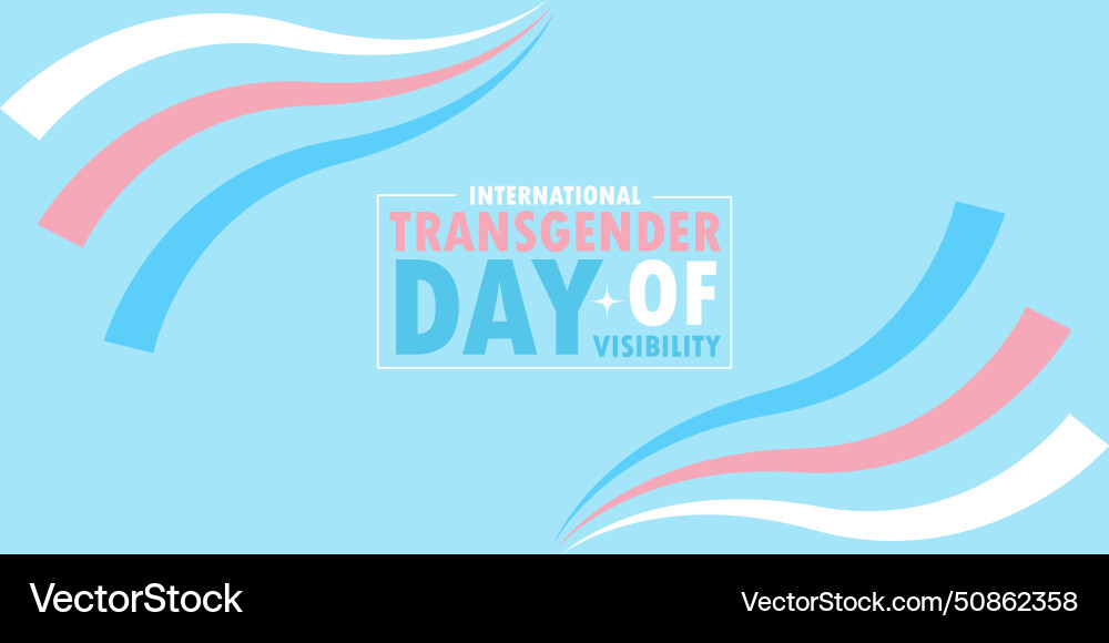 Shining a spotlight on transgender empowerment Vector Image