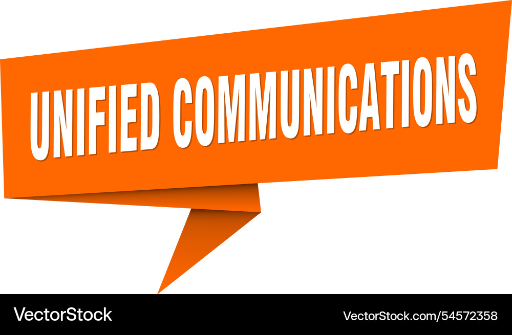 Unified communications banner Royalty Free Vector Image