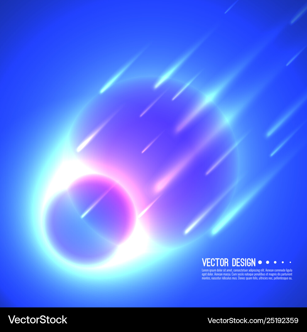 Abstract Meteorite Background Royalty Free Vector Image